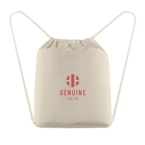 Drawstring Canvas Tote Bag – Genuine Tea